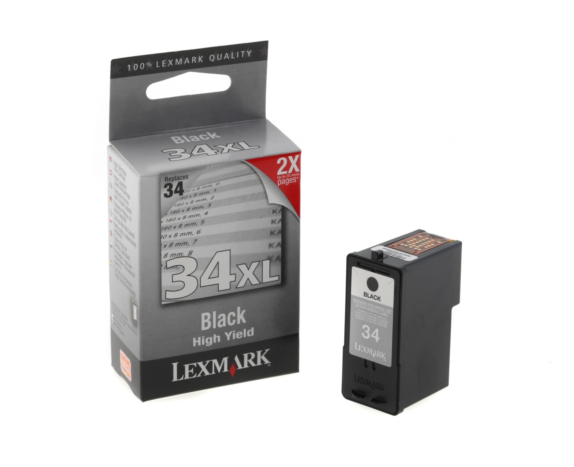 18C0034BR - Lexmark - Cartucho de tinta No.34XL preto Home Copier Plus ...