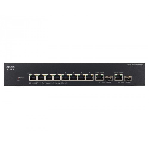 SRW2008P-K9-NA_PR - Cisco - Switch SG300-10P